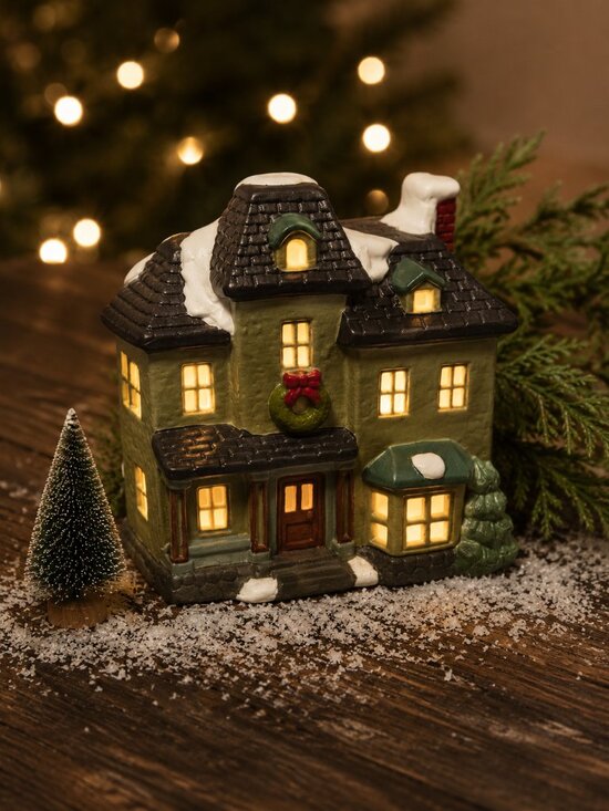 Trim A Home | Holiday | Vintage Trim A Home Lighted Christmas Village ...